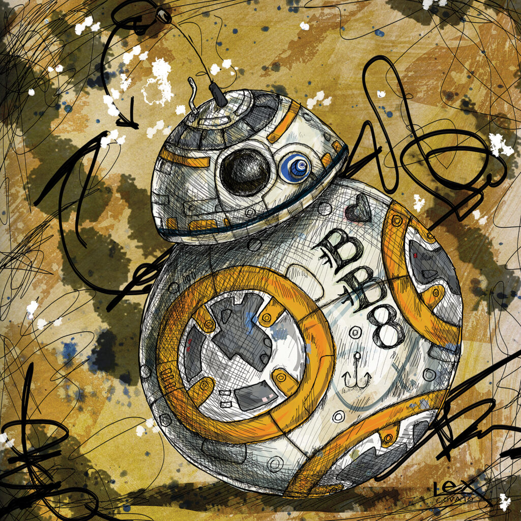 Inked Droid BB8 - LEX Art